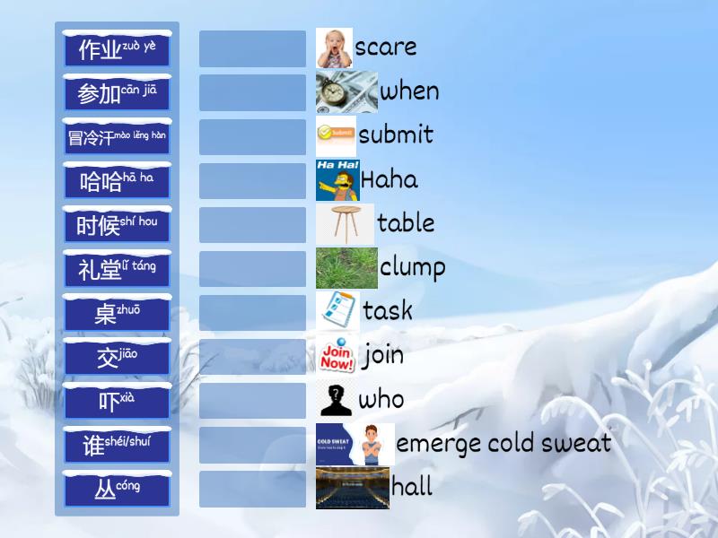 P3 unit15 review words - Match up