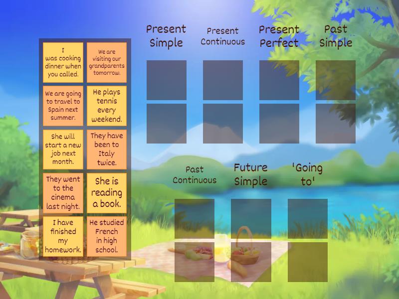 #15 Grammar review - Lesson review - Group sort