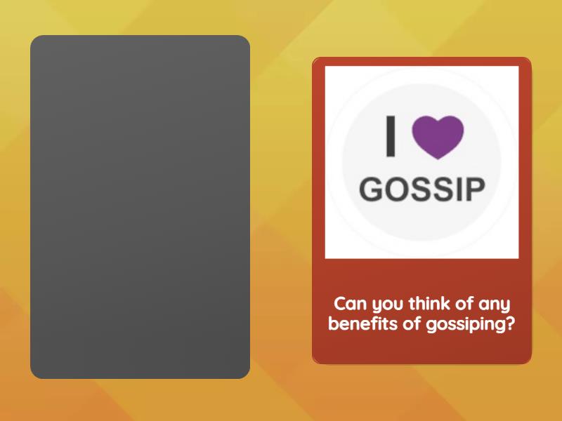 GOSSIP - Speaking cards