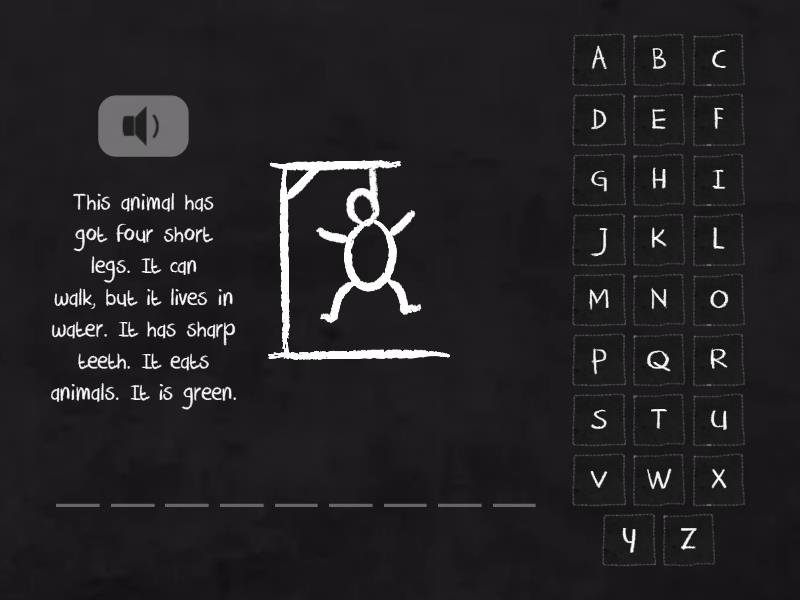 Wild animals - guess the riddles - Hangman