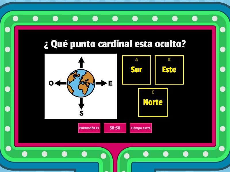 Puntos cardinales - Gameshow quiz