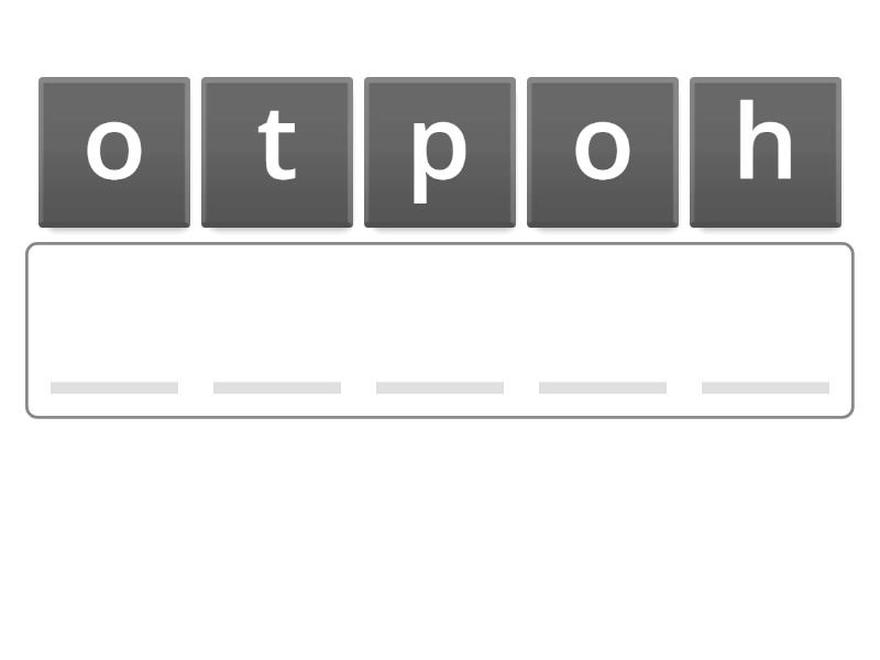 "ph" - Anagram