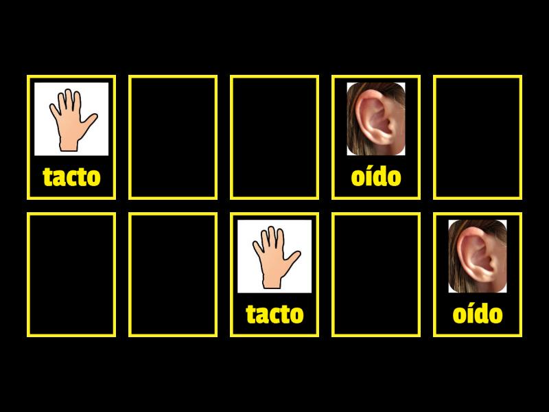 cinco sentidos - Matching pairs