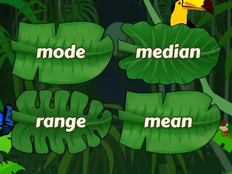 mode median mean and range - Flip tiles