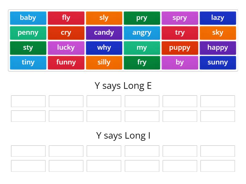 5.3 Open Syllable Y Sort - Group sort