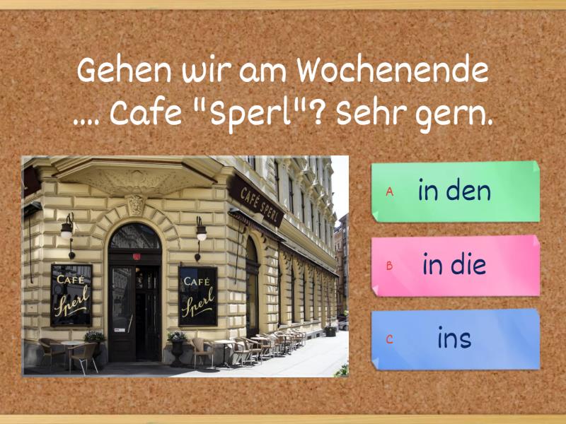 A1.1. L8. Wohin? - Quiz