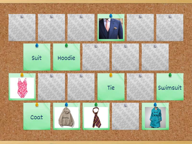 Review Clothing (A1-A2) - Matching pairs