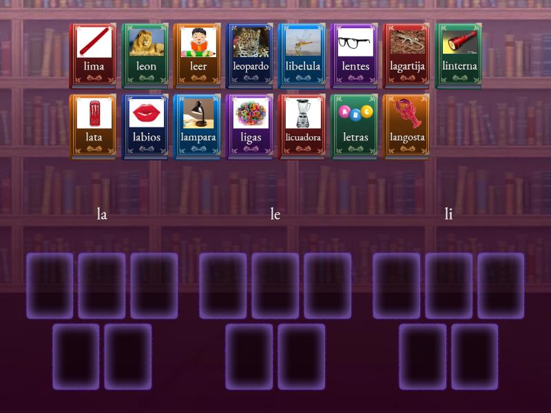 Tarea:objetos con la,le,li Mtra_ Karen - Group sort