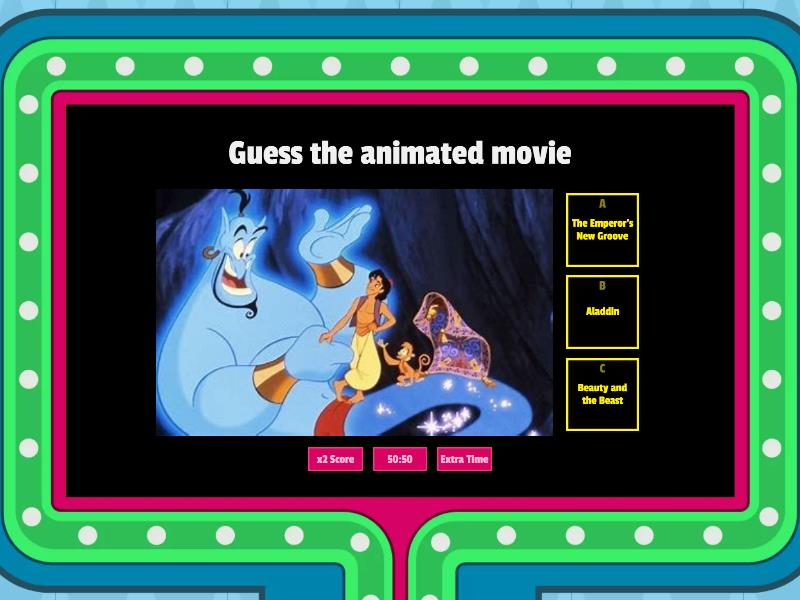 Guess the Animated Movie - Gameshow quiz