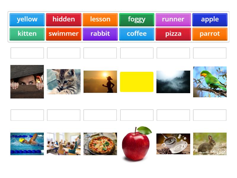 Wider World 6: spelling words with double consonants - Match up