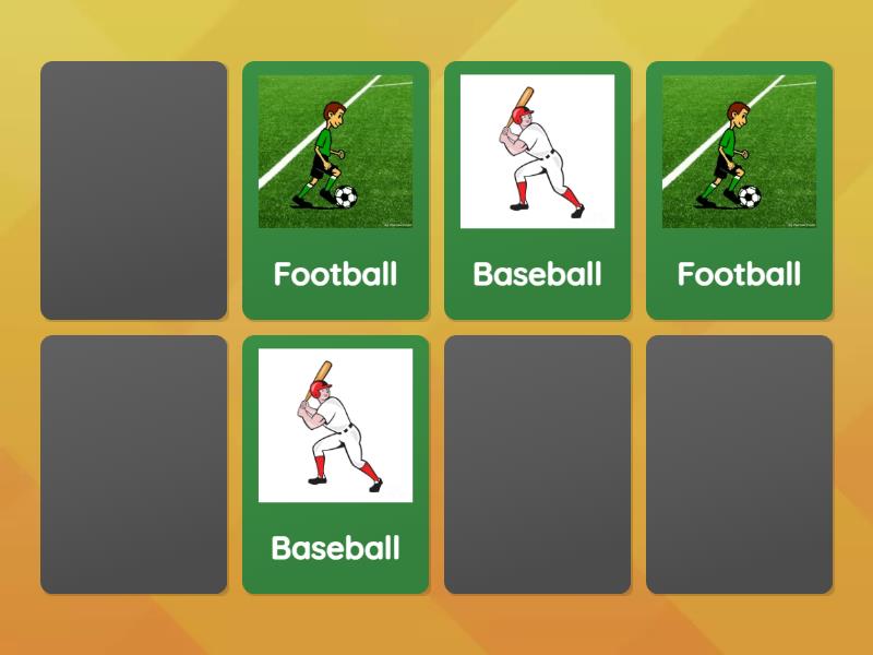 Sports - Matching pairs