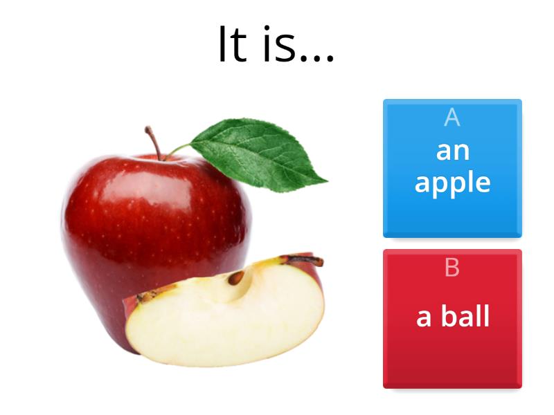 Grammar. OWS. It is a/an + Voc. SB, p. 5. A-I; an apple; an insect - Quiz