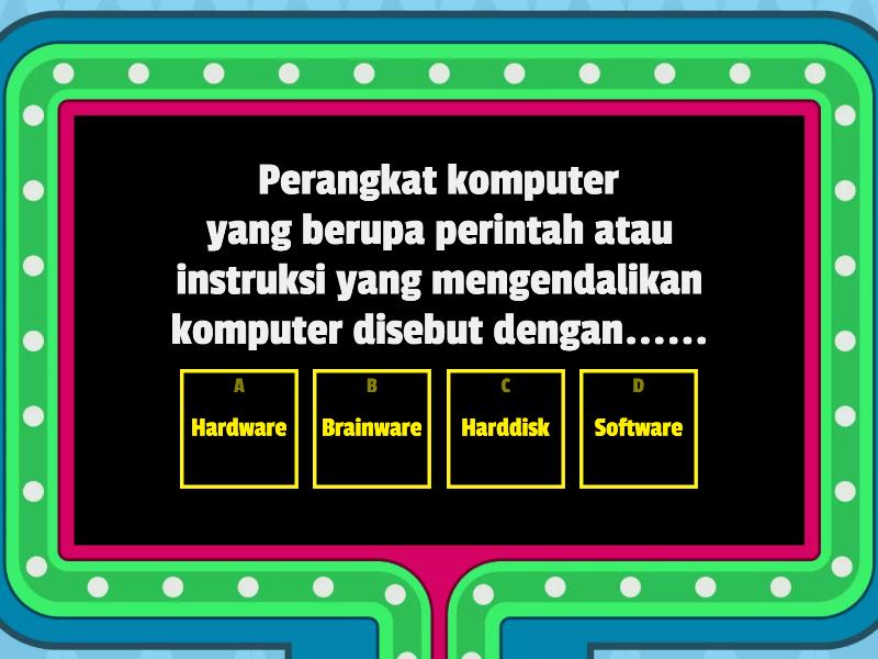 Soal PTS Informatika Kelas 7 Semester 2 - Gameshow quiz