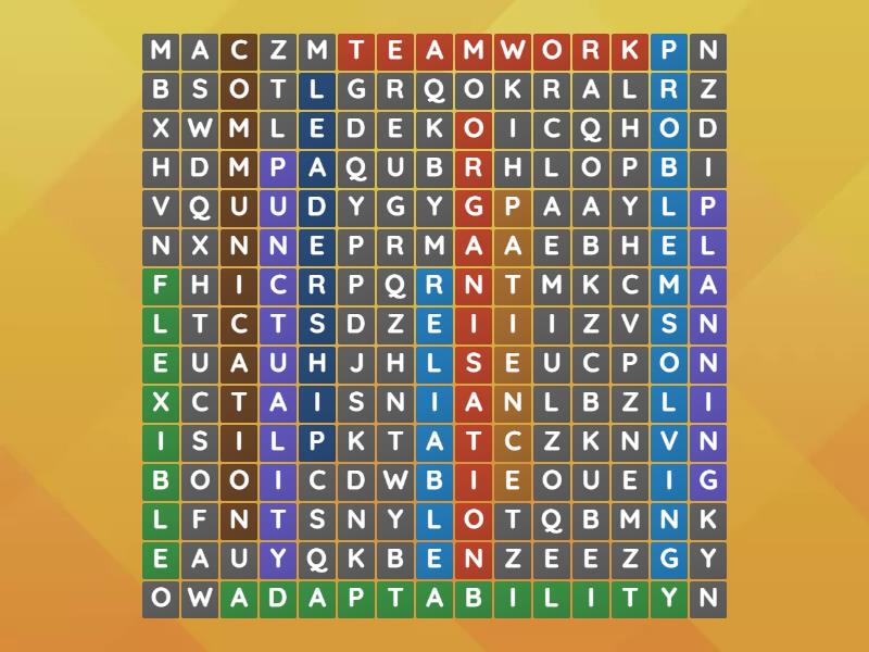 employability skills - Wordsearch