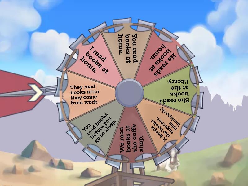 Read and translate - Spin the wheel