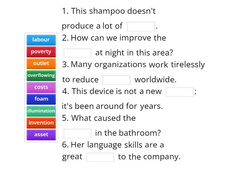 Unlock 4, Units 1-8, Sentence completion pack #1 - Complete the sentence