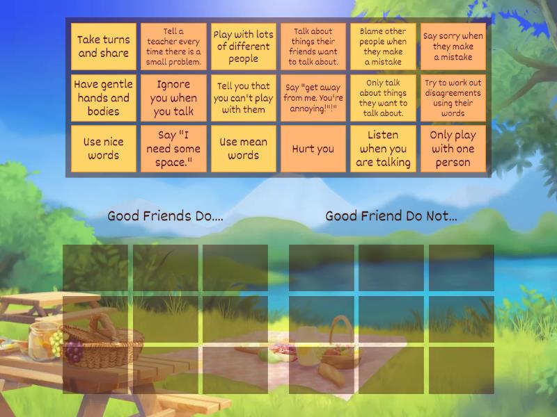 What Do Good Friends Do? - Group sort