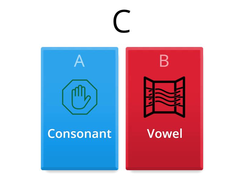 Consonant VS Vowel - Quiz
