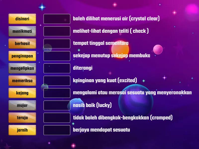 CEKAP 4A_UNIT 3 - MAKNA KATA - Match up