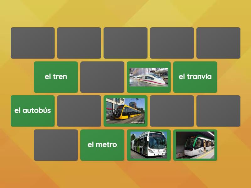 Memoria - Medios de transporte - Matching pairs