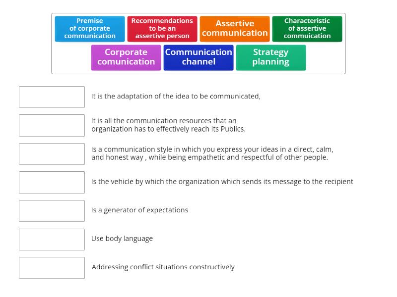 Communication - Match up