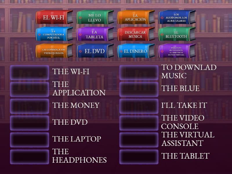 UNIDAD 5A. LOS OBJETOS ELECTRÓNICOS - Match up