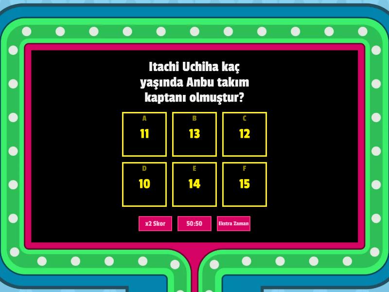 Naruto test - Game show de TV