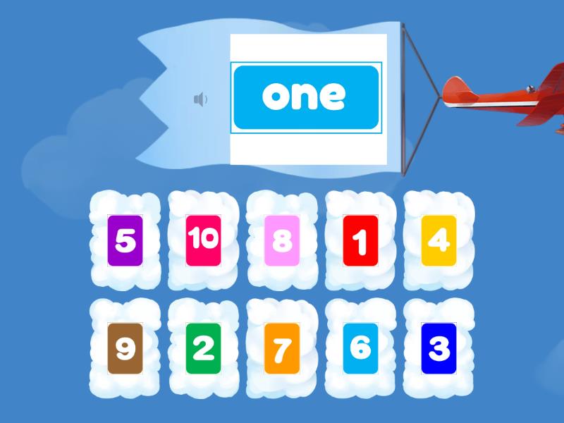 Numbers 1-10 Match up - Find the match