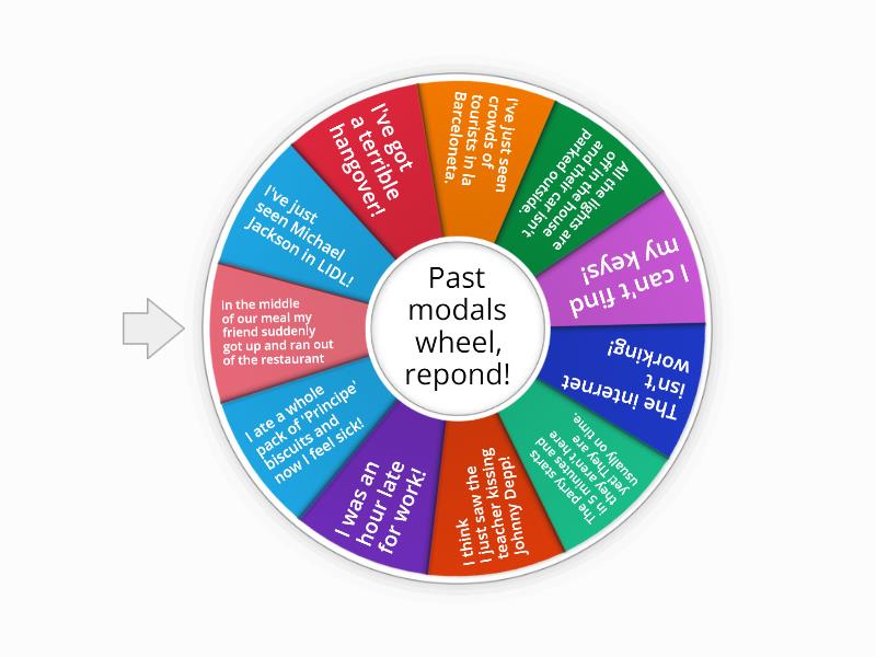 3 PERFECT MODALS oral - Spin the wheel
