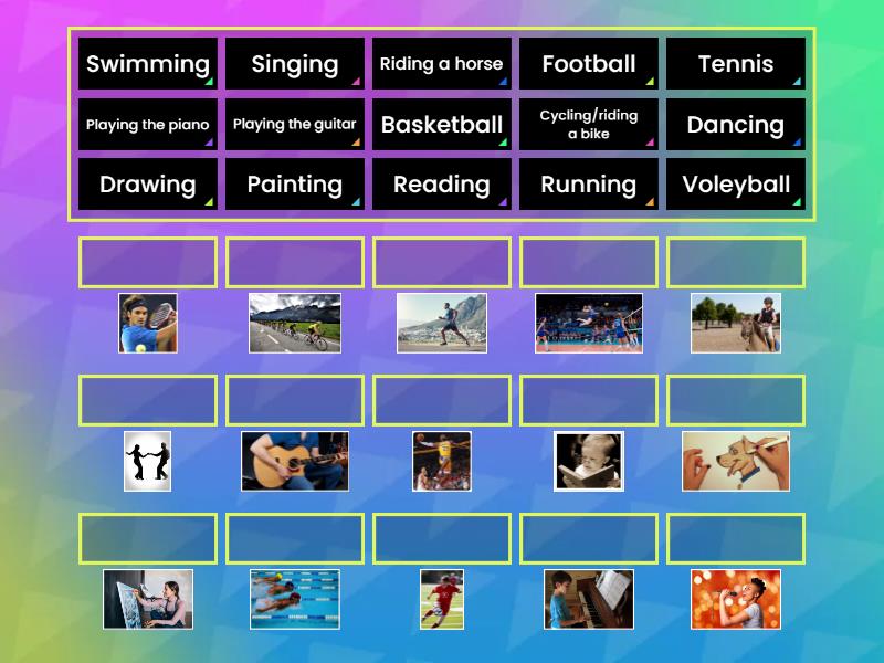 Sports & free time activities - Match up