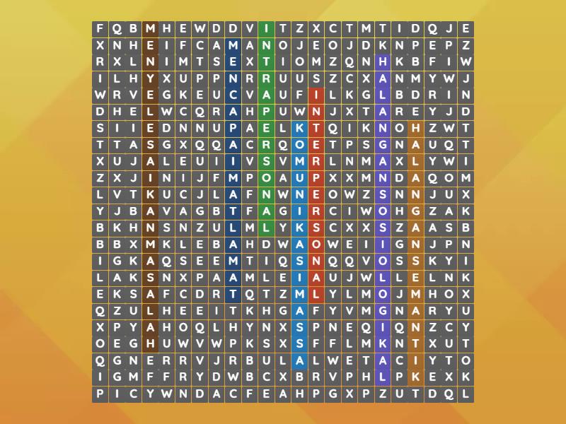 kuiz topik 1 dan 2 - Wordsearch