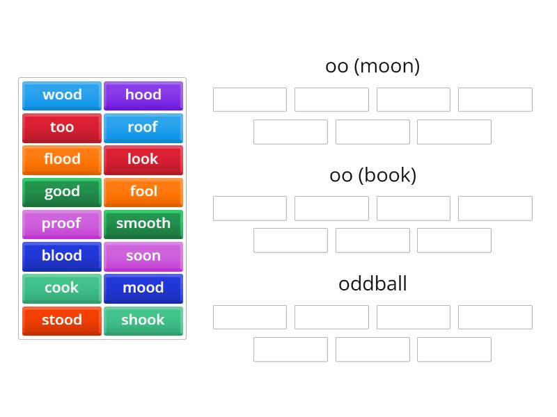 oo words - Group sort
