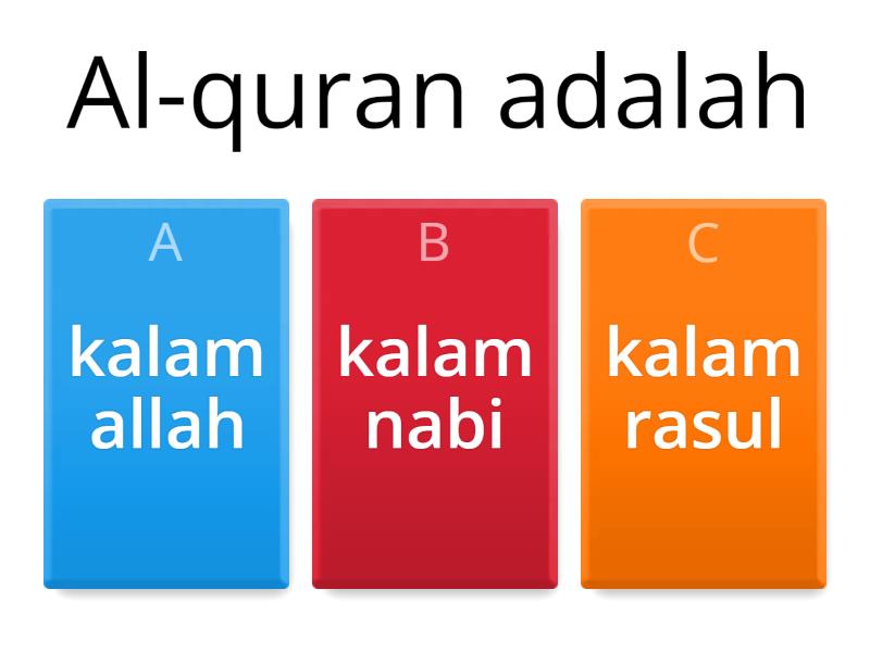 adab membaca alquran - Quiz