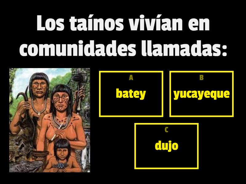 Repaso "Origen de la sociedad taína" - Cuestionario