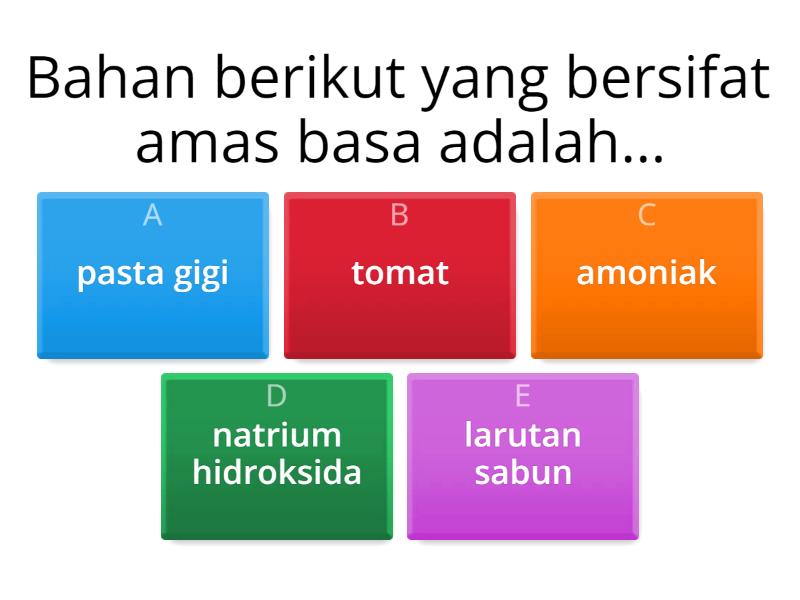 Materi asam basa - Quiz