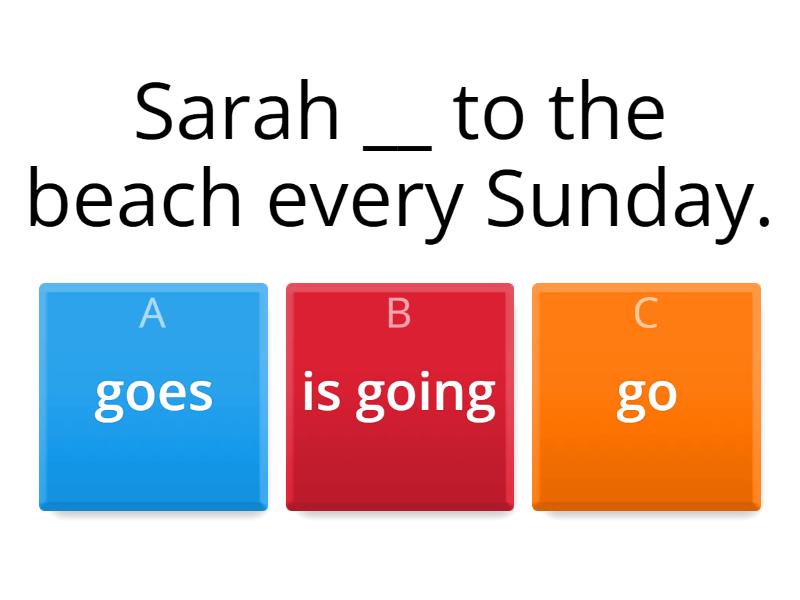 Present Simple and Present Progressive - Quiz