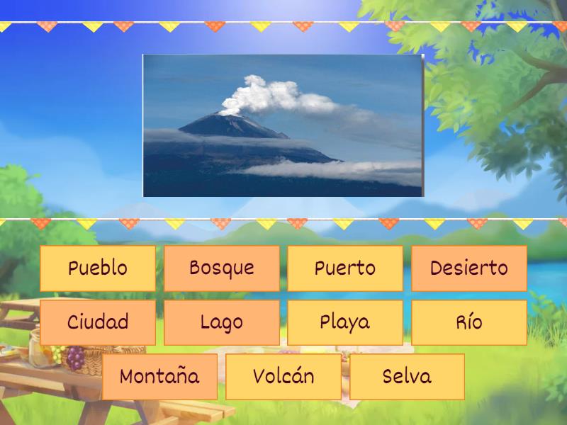 Vocabulario de naturaleza en español - Cada oveja con su pareja