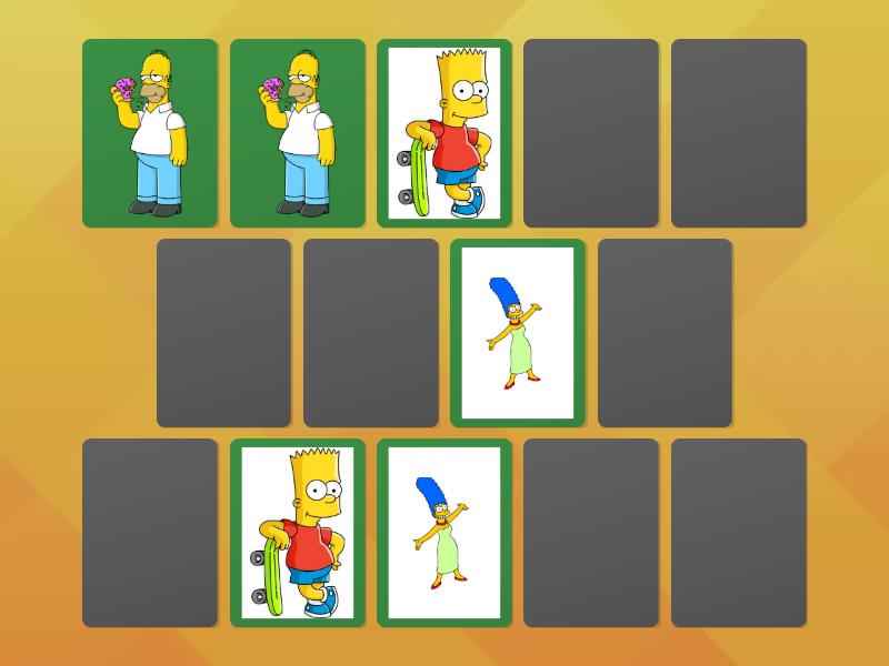 Memorice Los Simpsons - Matching pairs