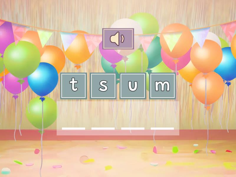 Final Digraph sh + Sight words (Spelling practise 1) - Anagrama