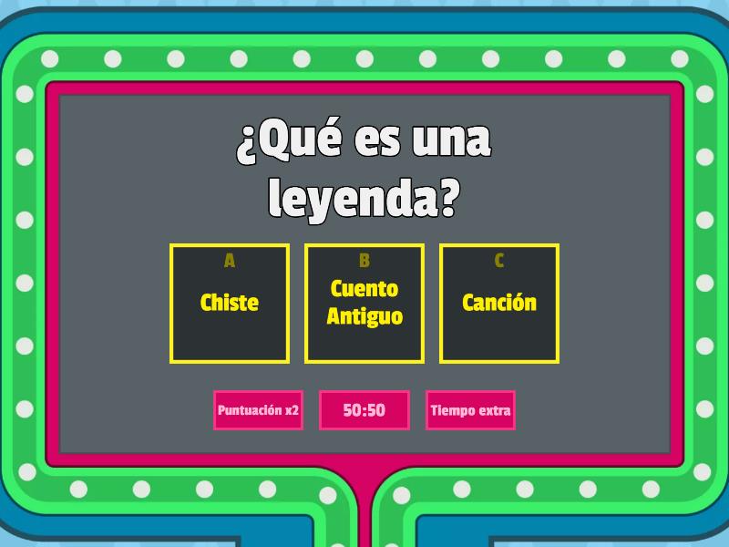 MITOS Y LEYENDAS PARA 2DO De PRIMARIA - Game show de TV