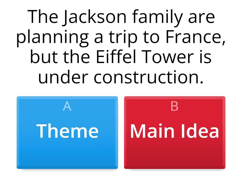 station1 Theme vs Main Idea - Quiz