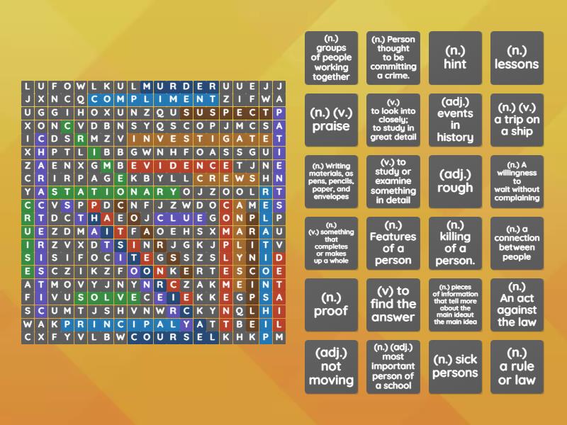 P4 Unit 1 Spelling 1 - Wordsearch