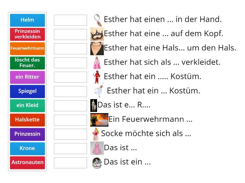 Deutsch mit der Socke, Folge 22, Verkleiden - Match up