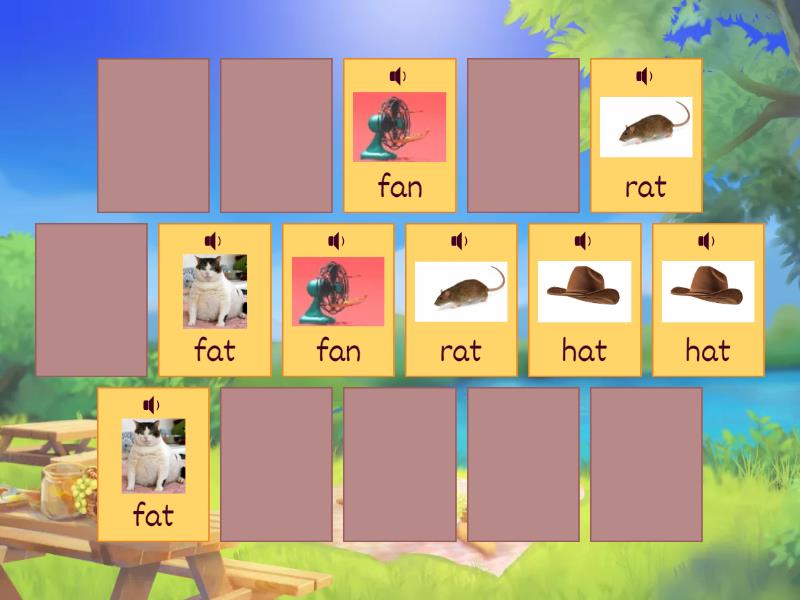 reading Ff, Hh, Rr - Matching pairs