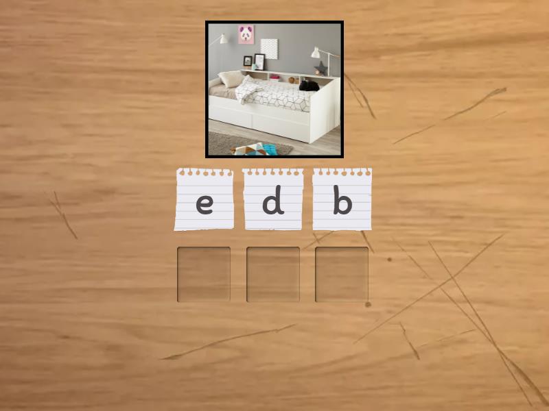 Prepare 2nd. Unit 3. Things in my room. - Anagram