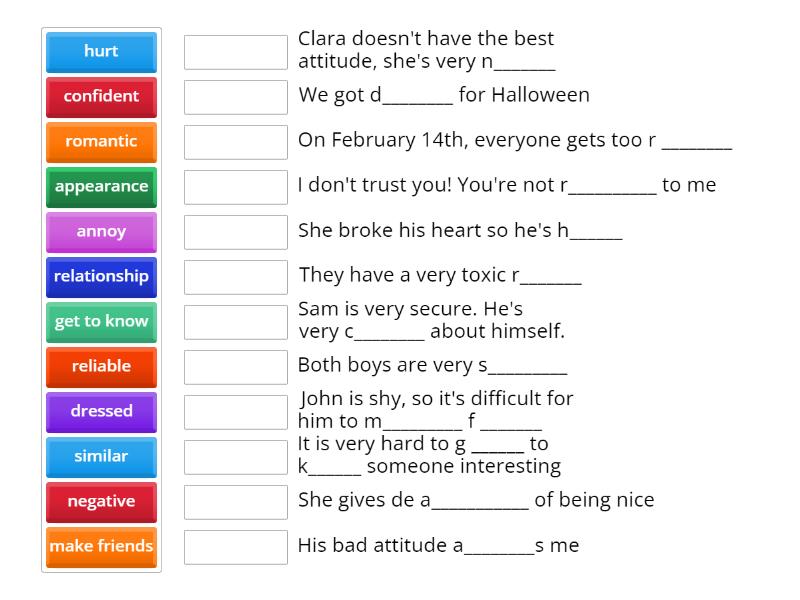 Speed Up AMCO Unit 3 Book 1 - Match up