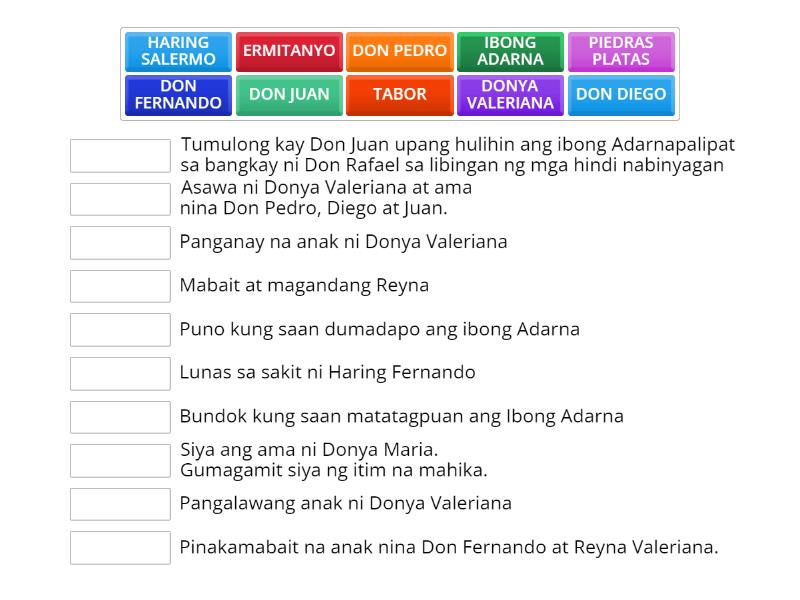 FILIPINO 7 - Match up