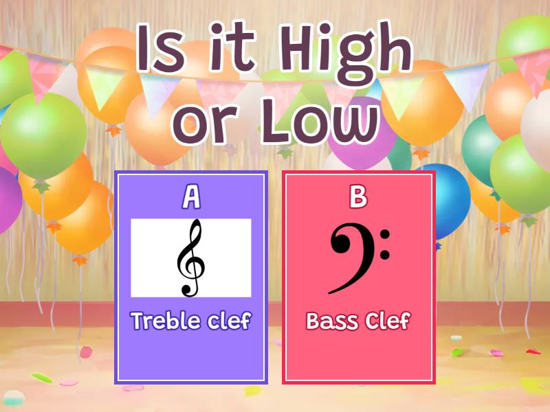 Treble Clef or Bass clef - Quiz