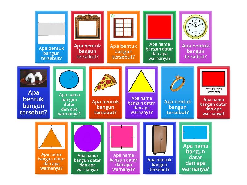 Mengenal Bentuk dan Warna - Flip tiles