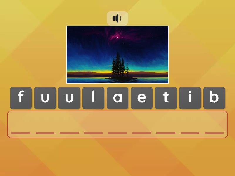 Common adjectives A1 - Anagram